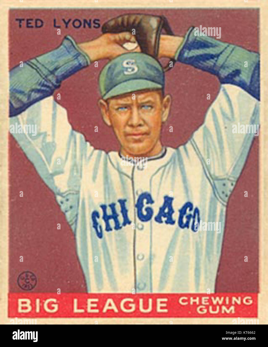 This Goudey baseball card features Ted Lyons, a Hall of Fame pitcher ...