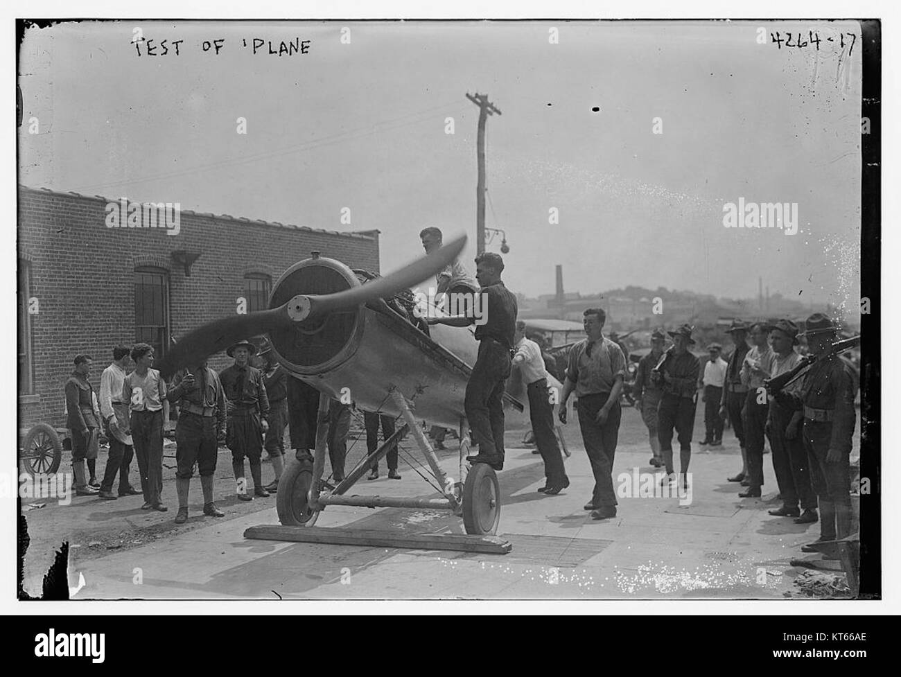 The image showcases a testing plane, likely used for aviation testing ...
