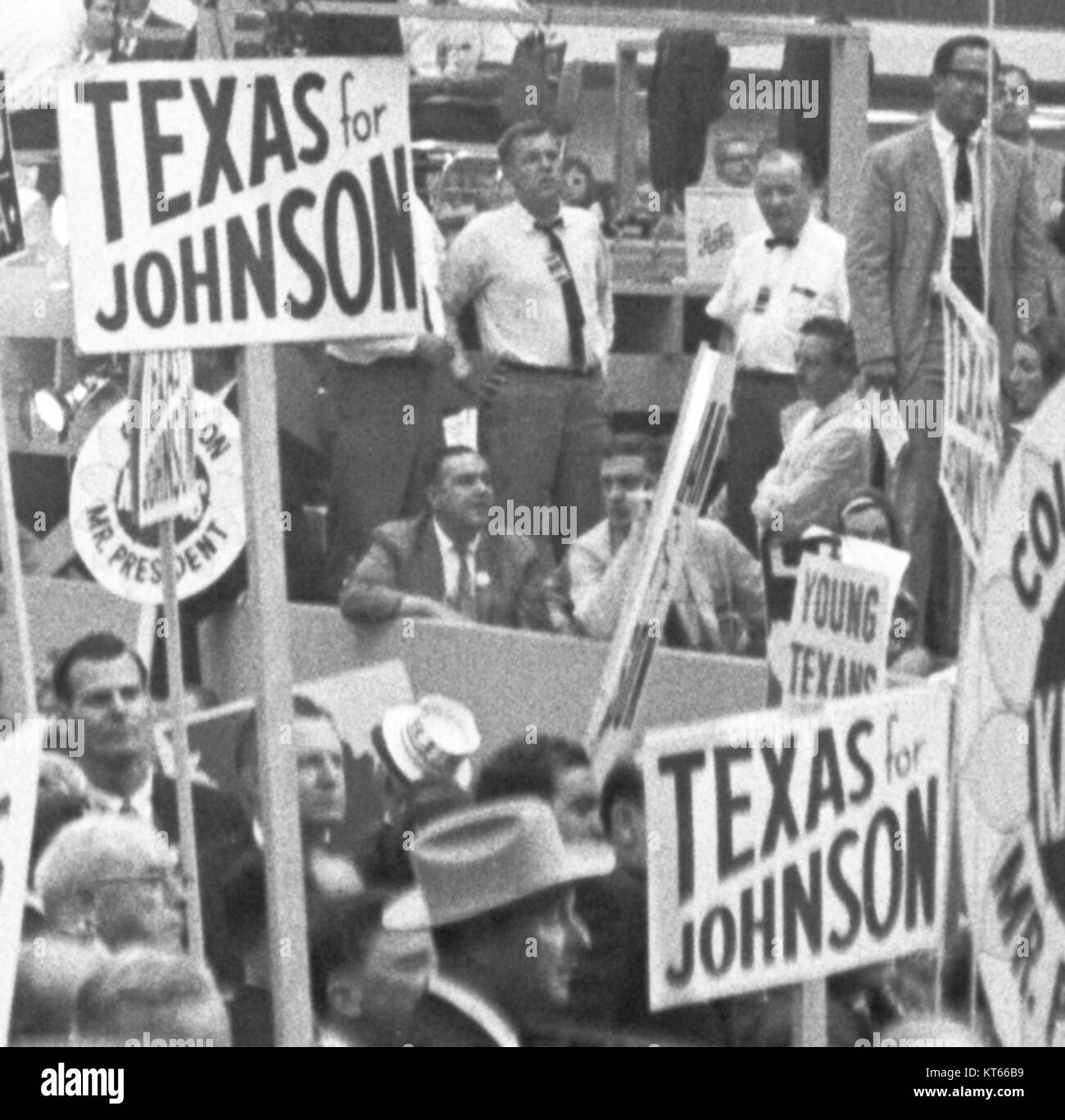 A promotional image from the 1964 Democratic National Convention ...