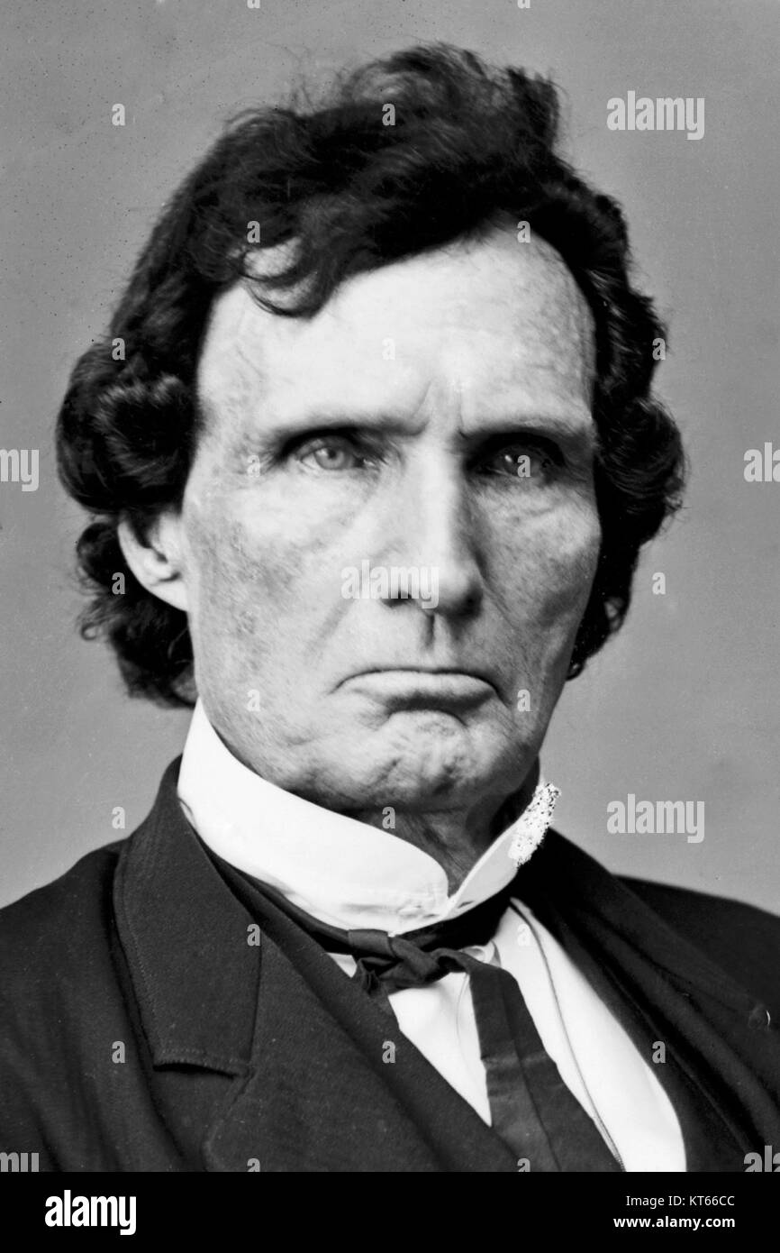 Thaddeus Stevens, a prominent American politician during the Civil War ...