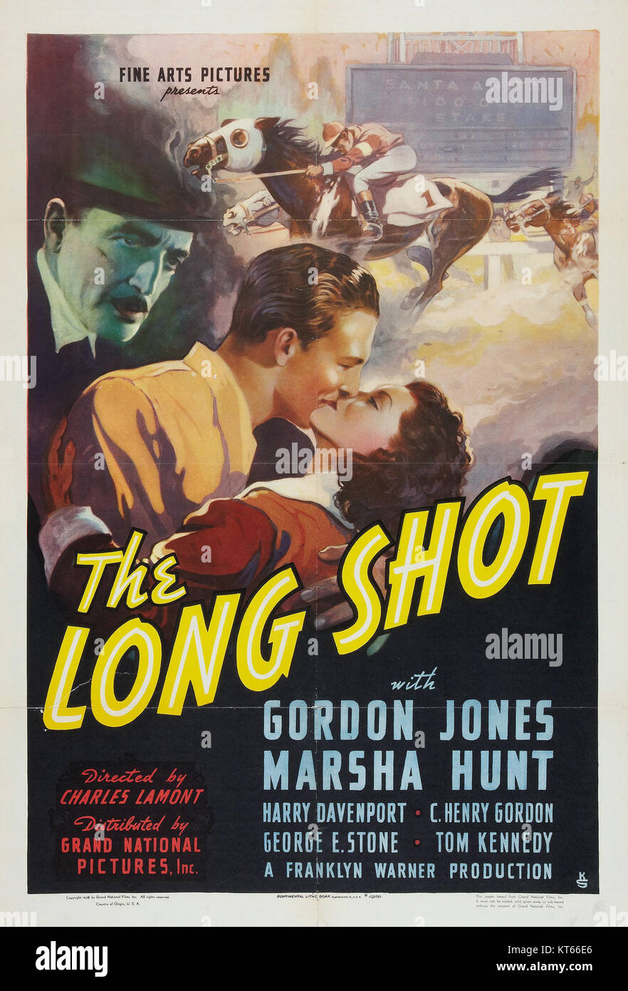 The 1939 movie poster for 'The Long Shot' showcases its dramatic and ...