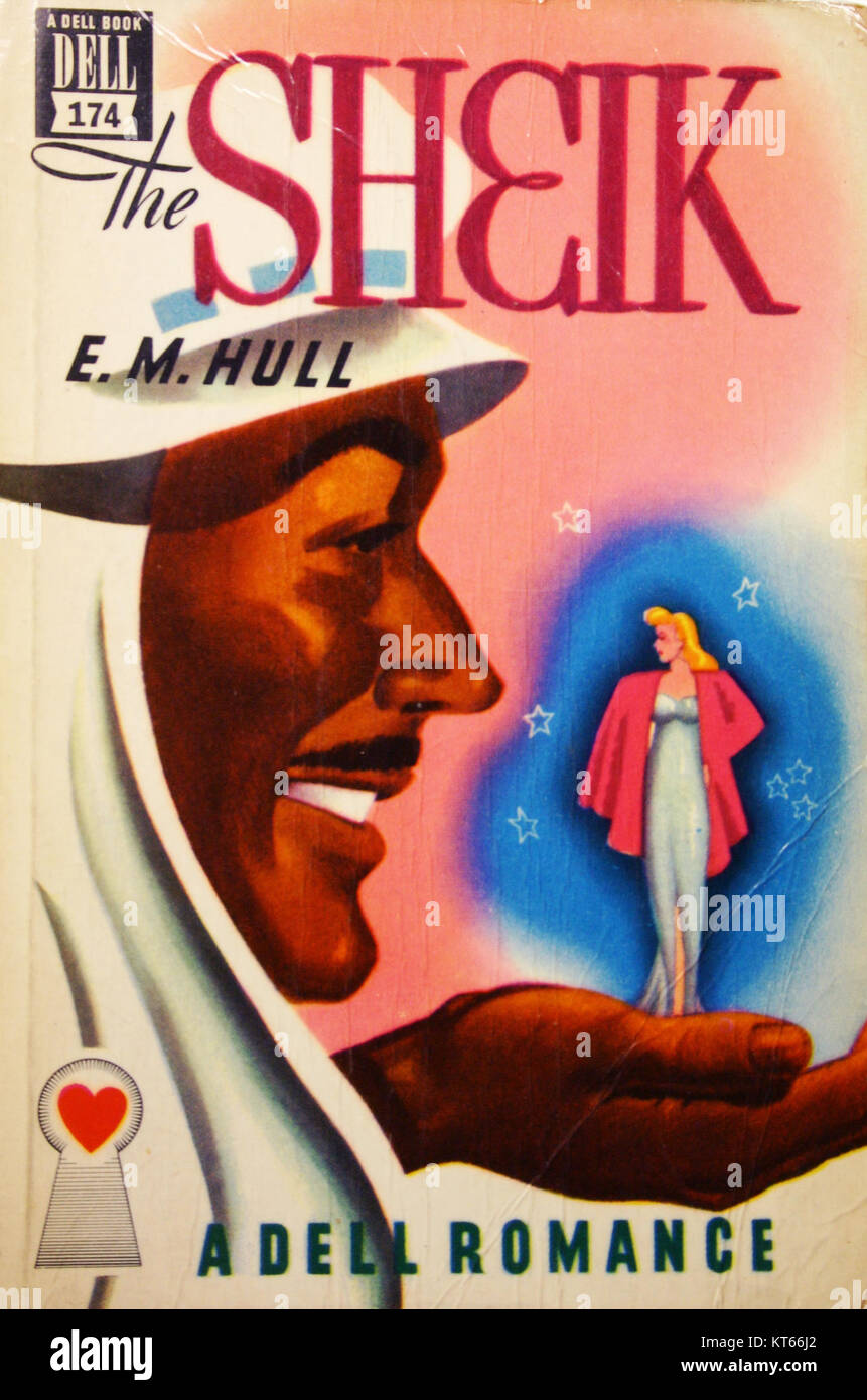 The Sheik cover refers to the iconic film promotional image or poster ...