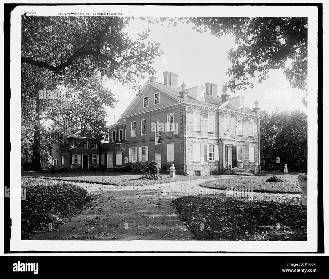 The Chew Mansion, located in Germantown, Pennsylvania, is a historic ...