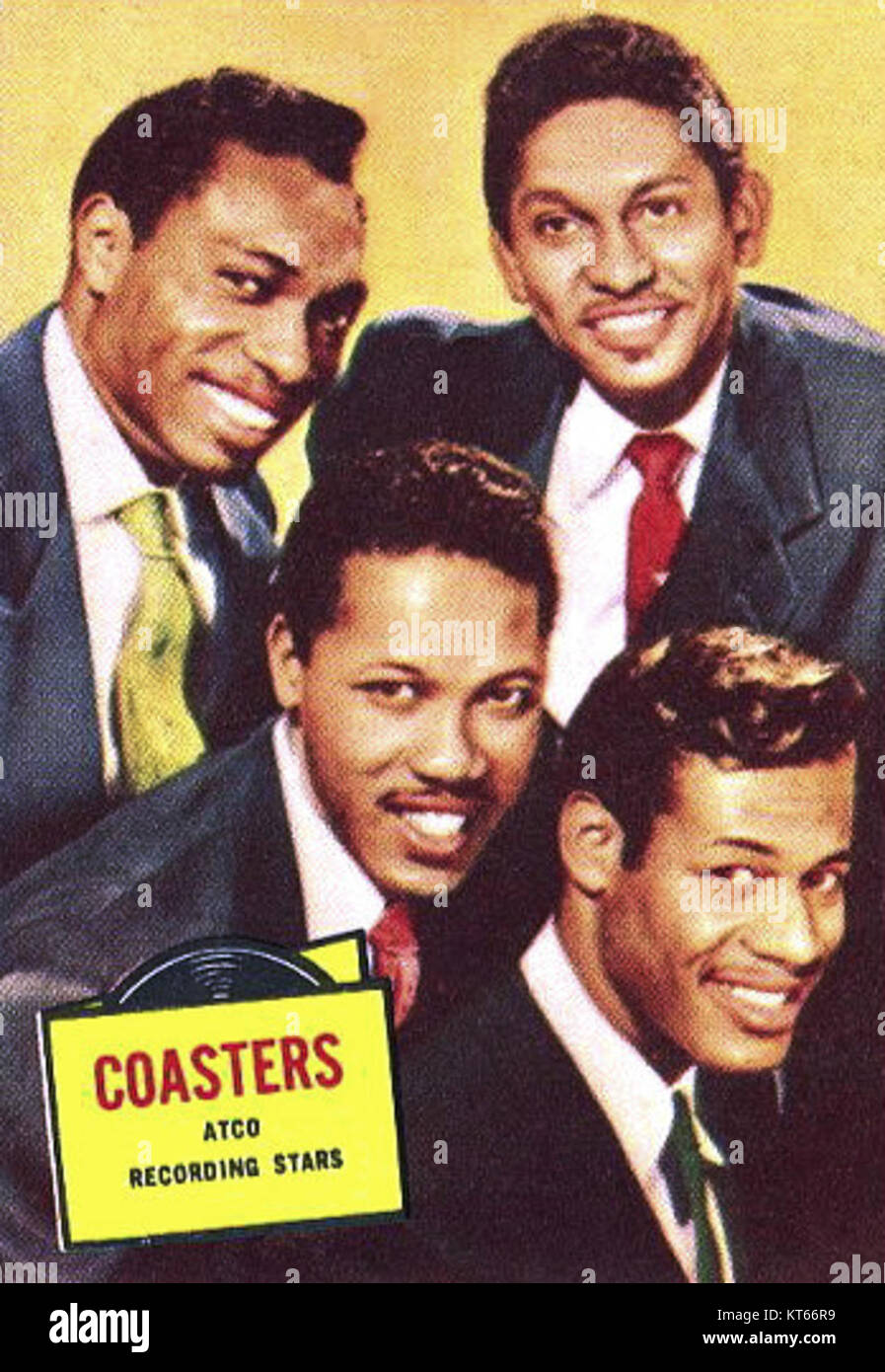 The Coasters, an American rhythm and blues vocal group formed in 1955 ...
