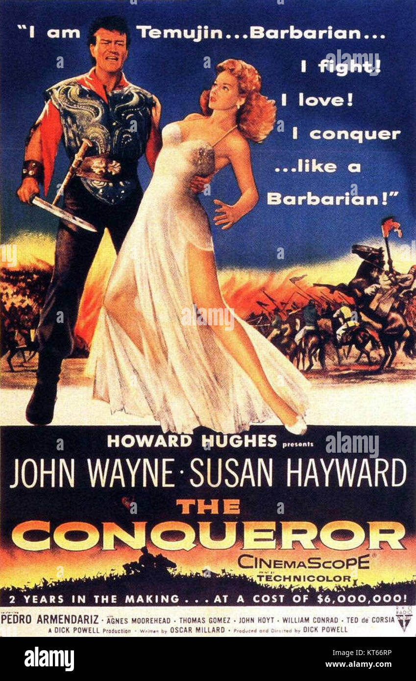 The conqueror 1956 poster hi-res stock photography and images - Alamy