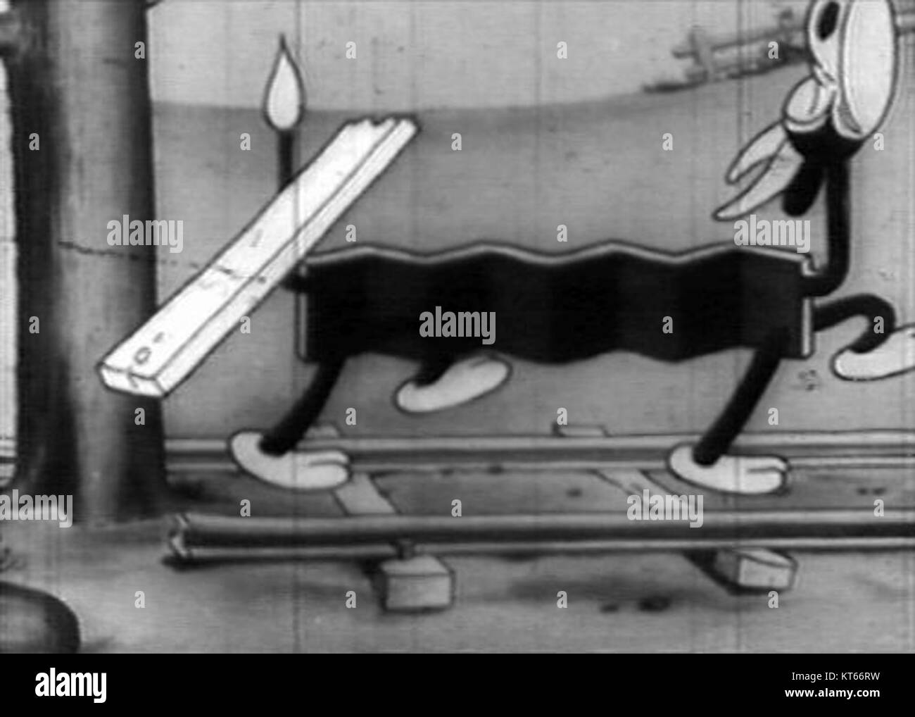 The cow after being hit by the boxcar Stock Photo - Alamy