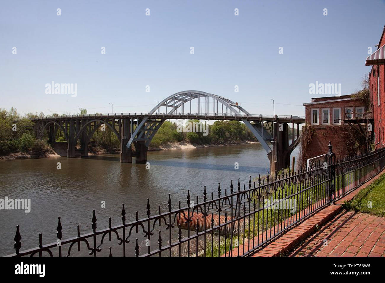 The Edmund Pettus Bridge, located in Selma, Alabama, is a historic site ...