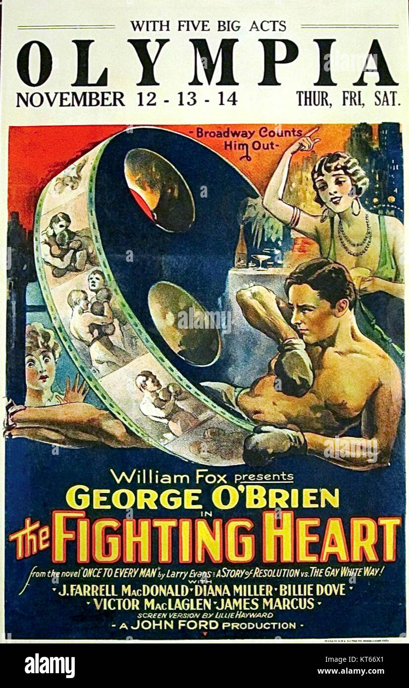 The poster for 'The Fighting Heart' presents a visual representation of ...