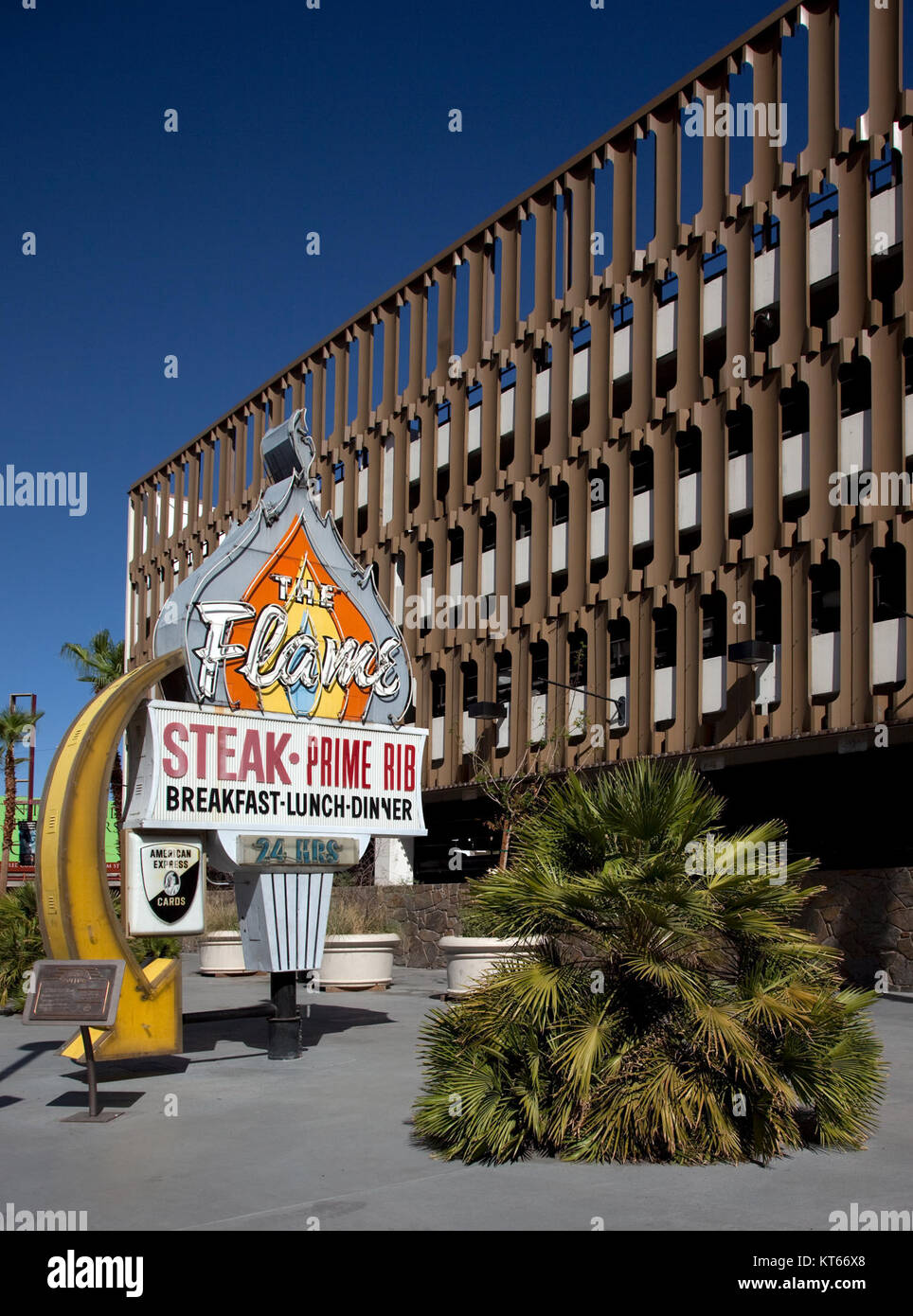 The Flame sign is a historic neon sign preserved at the Neon Museum in ...