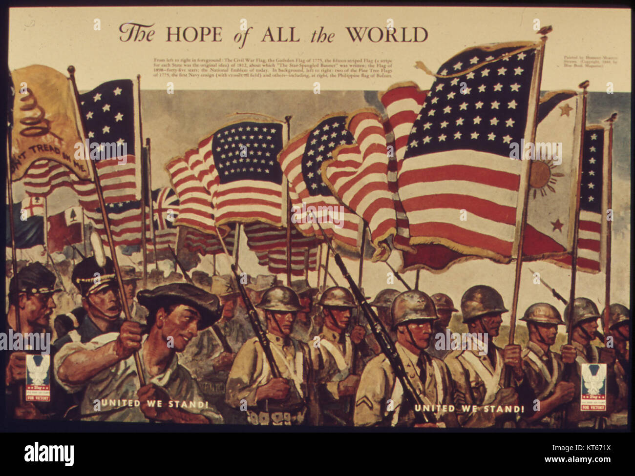 'The Hope of All the World' is a World War I propaganda poster held by ...