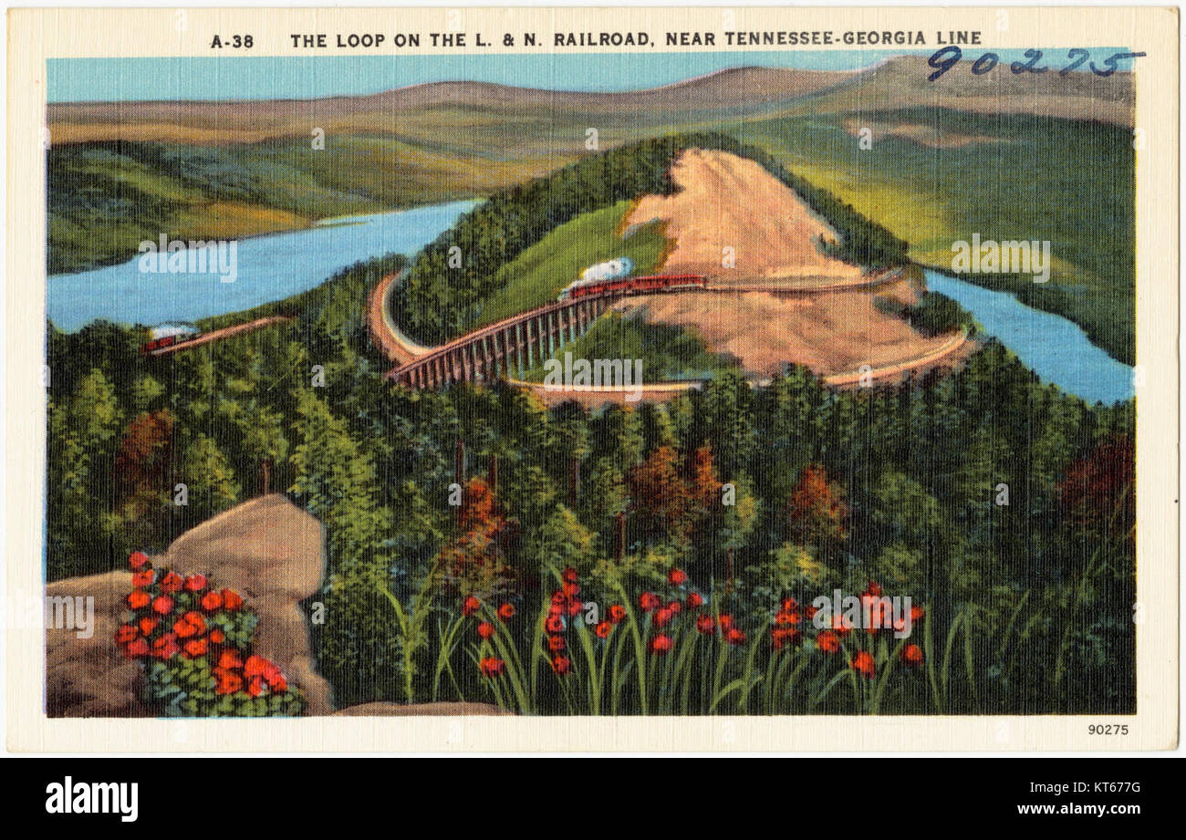 The loop on the L and N. Railroad near the Tennessee-Georgia border is ...