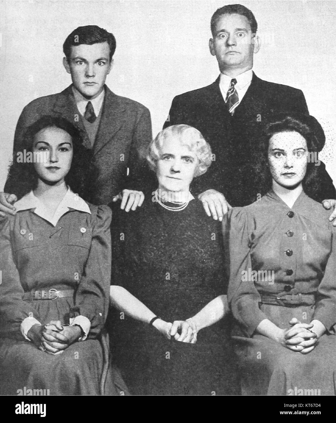 The O'Neill family, photographed in January 1941, represents an ...