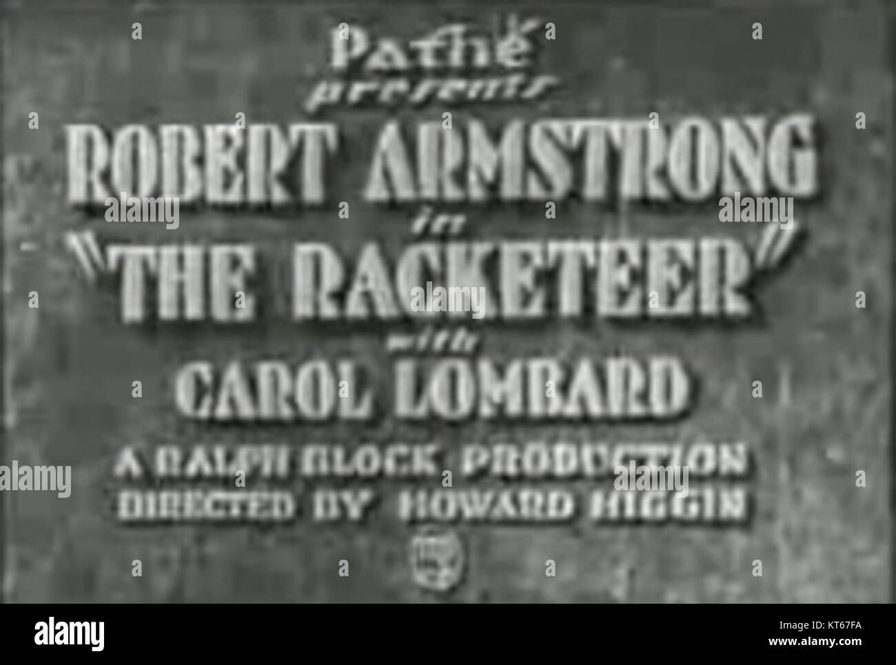 The Racketeer credits Stock Photo - Alamy