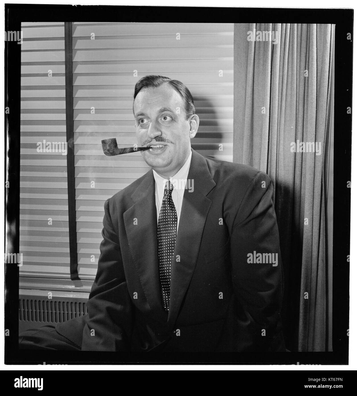 Portrait photograph of Brick Fleagle, an American jazz guitarist, taken ...