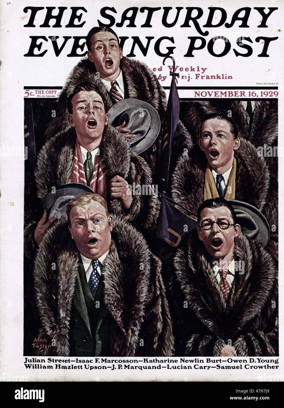 The Saturday Evening Post, November 16, 1929 Stock Photo - Alamy