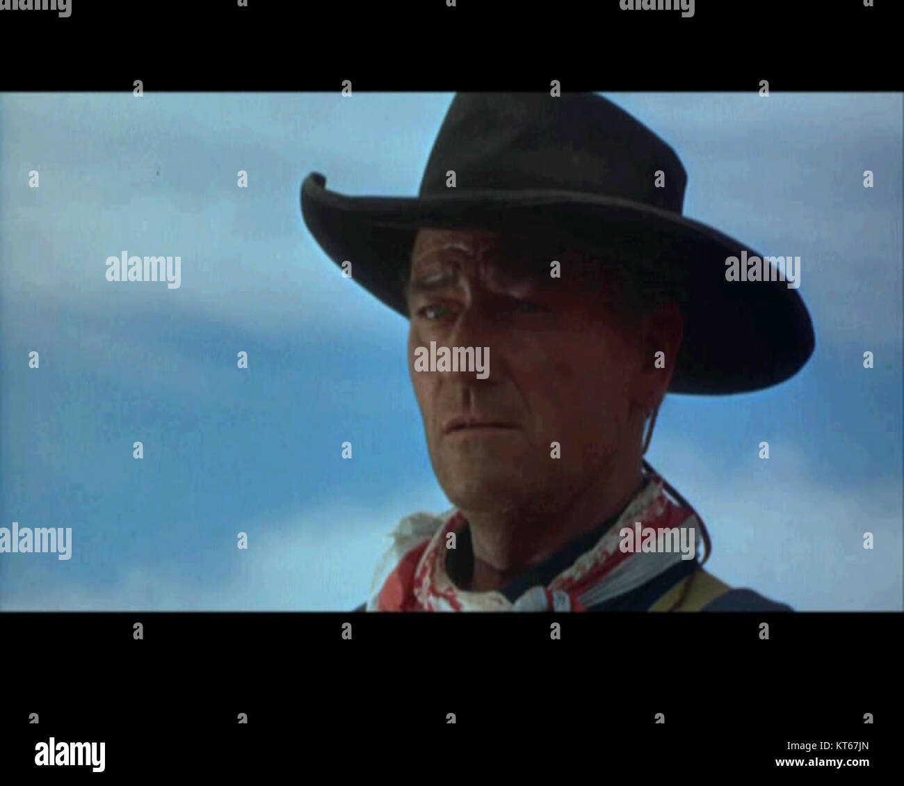 A screenshot from the 1956 film *The Searchers*, featuring John Ford's ...