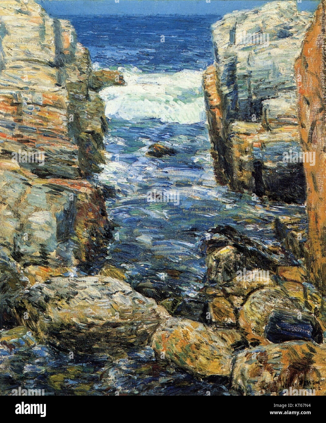 This Painting By Childe Hassam Titled The South Gorge Appledore