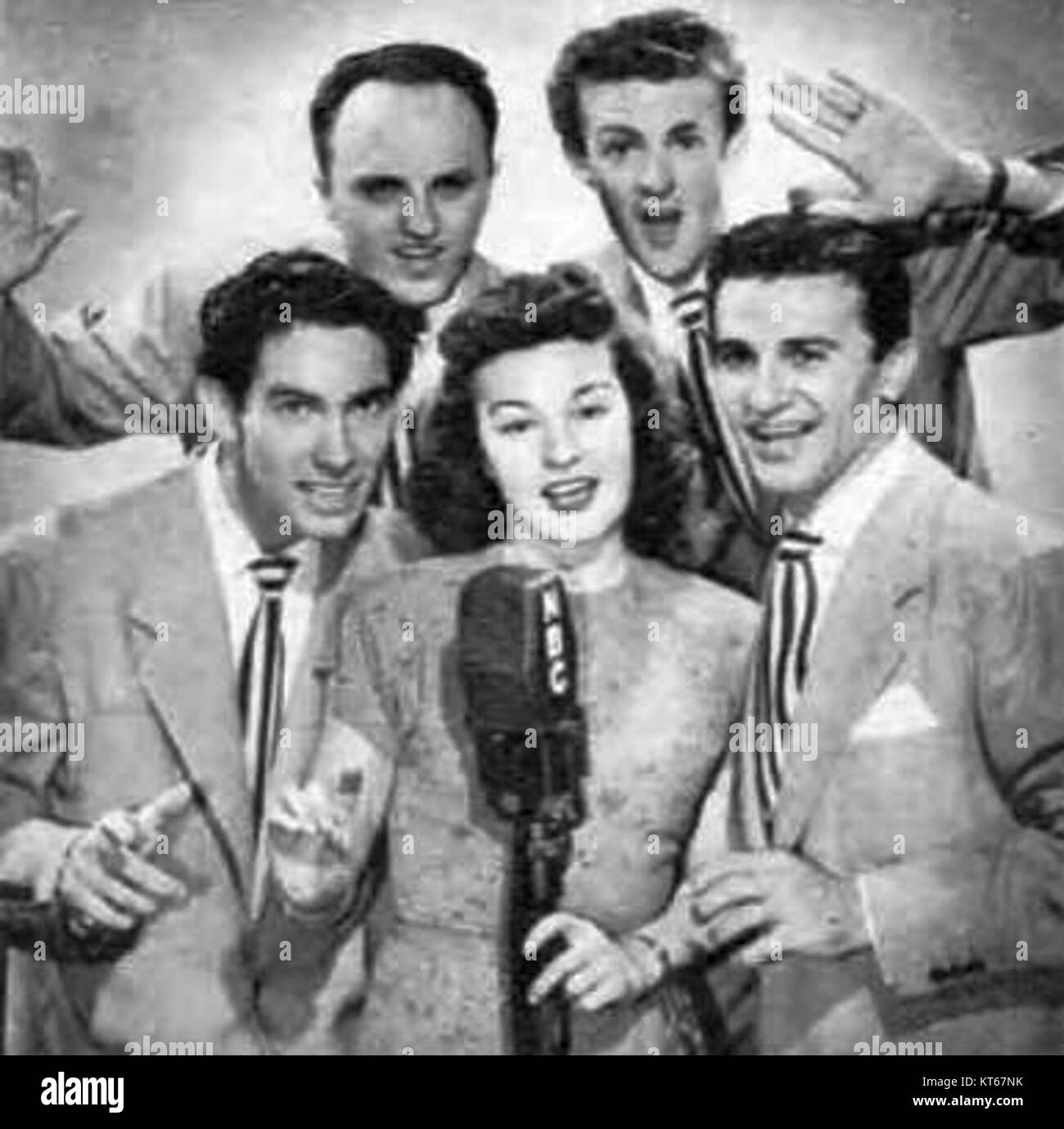 Photograph of The Starlighters performing in 1949, capturing the ...