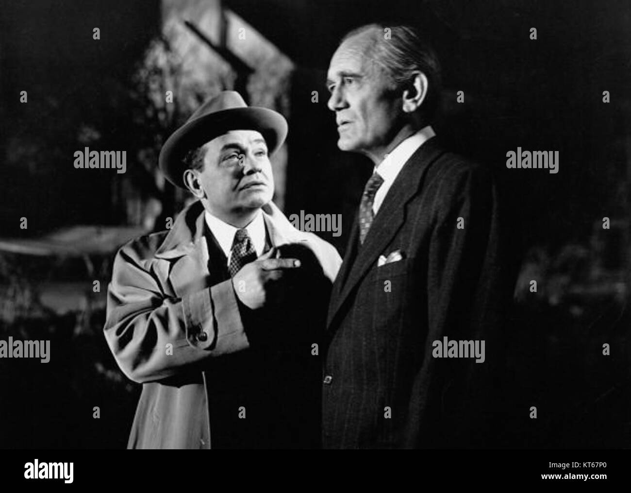 A poster or promotional image of the 1946 film *The Stranger*, directed ...