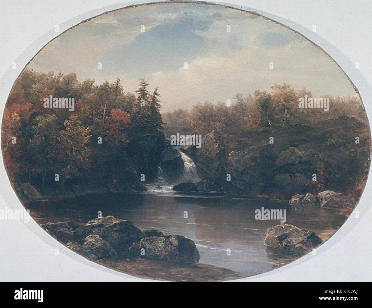 'The Waterfalls' by Homer Dodge Martin, painted in 1861, is a classic ...