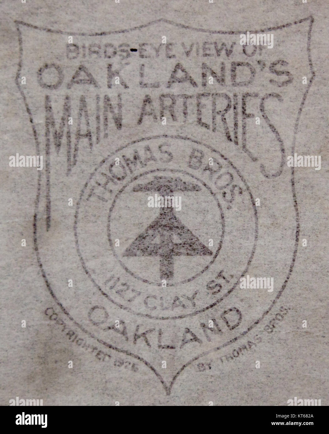 The 1925 logo of Thomas Bros., a company known for its production of ...