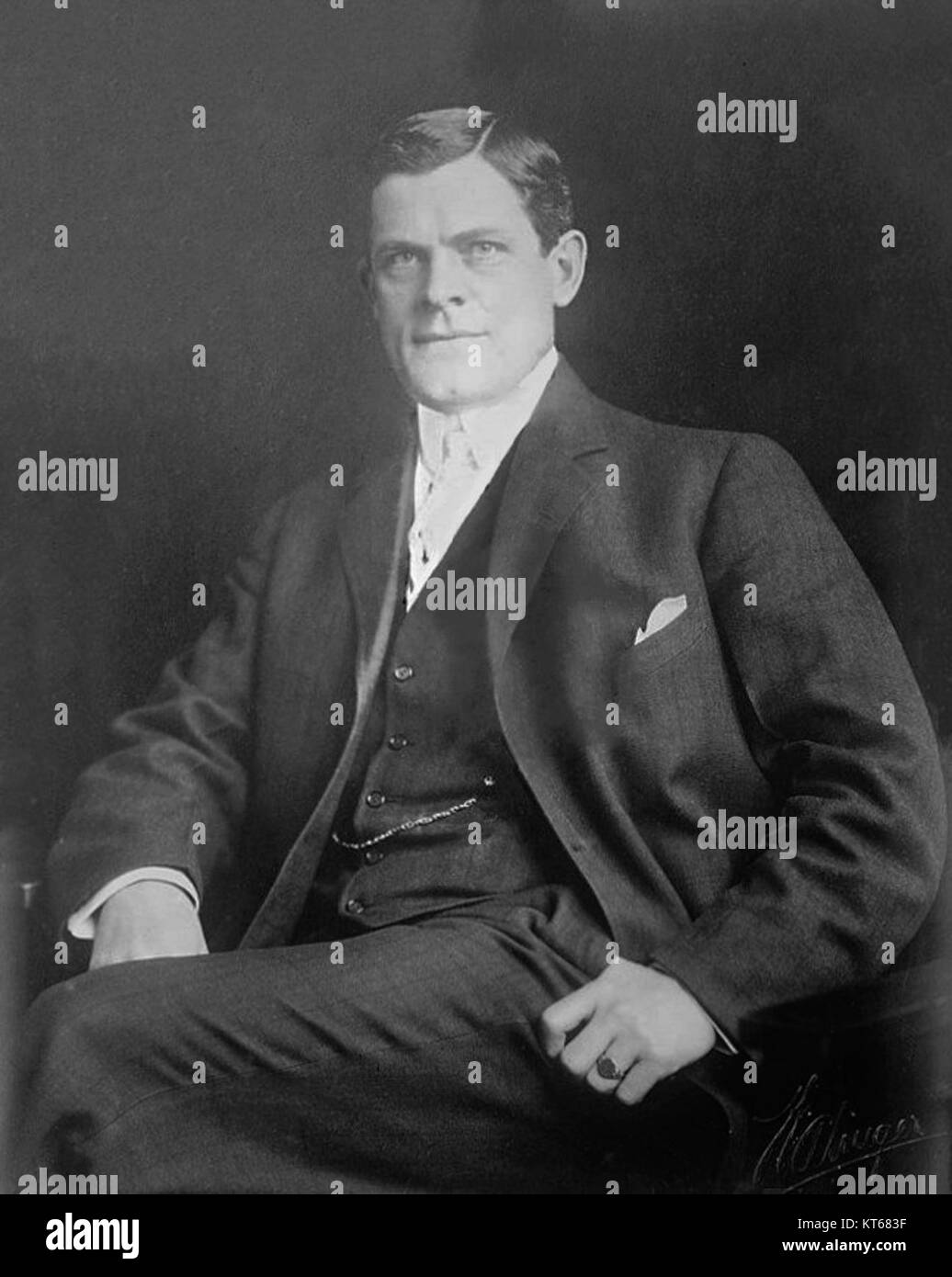 A portrait or reference to Thomas E. Wilson, an individual likely ...