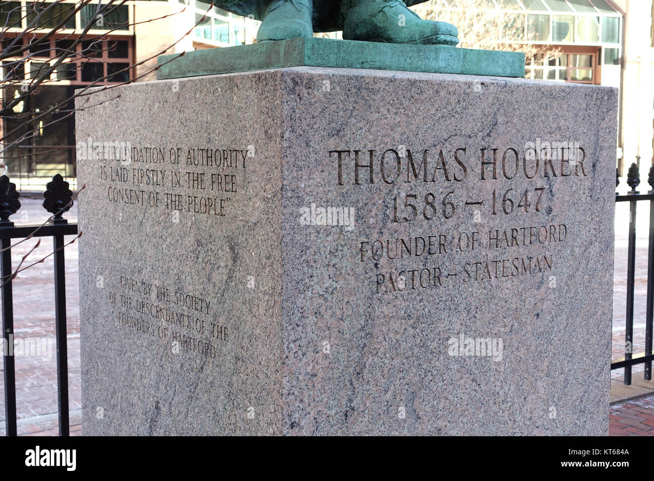 This portrait of Thomas Hooker, created by Frances Laughlin Wadsworth ...