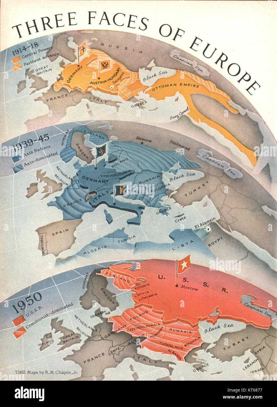 'Three Faces of Europe' is a work by R. M. Chapin, Jr., published in ...