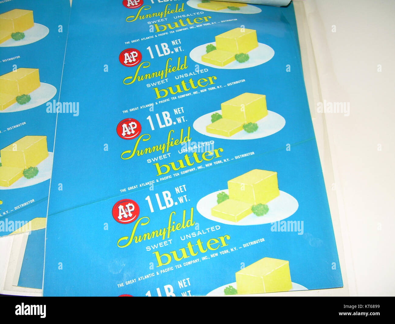 The Ap butter wrapper is a vintage packaging item used for wrapping ...