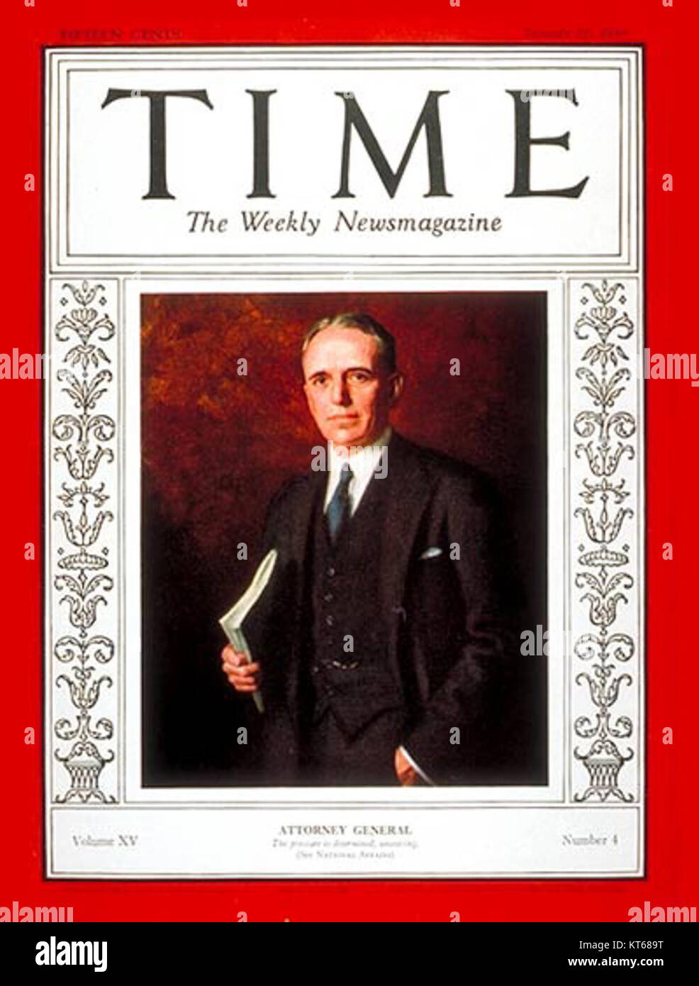 This is a 1944 cover of Time Magazine featuring William Mitchell, a ...