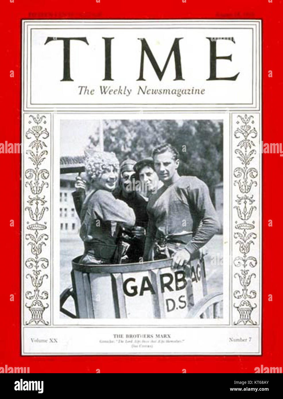 The Marx Brothers, a famous comedy team, appeared on the cover of Time ...