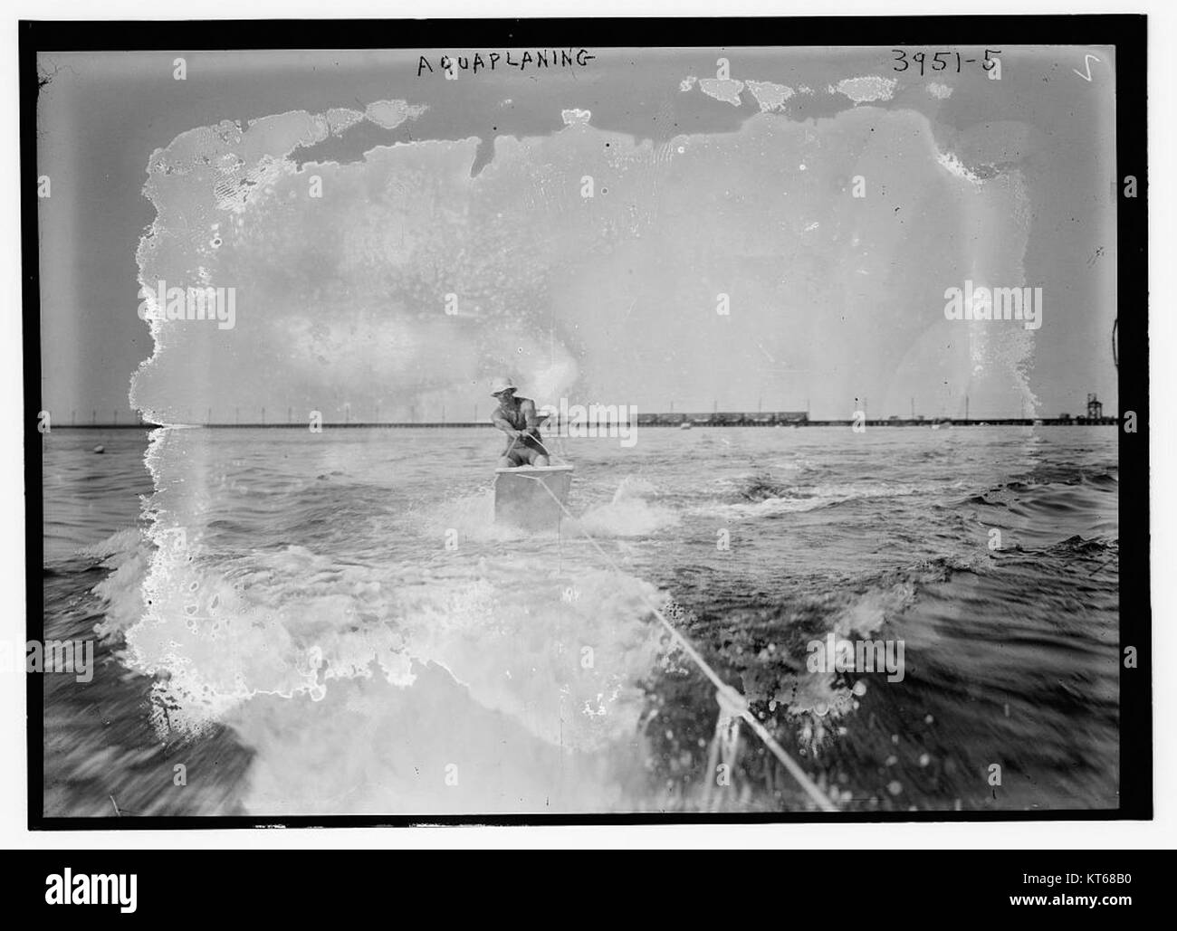 Aquaplaning, a form of water skiing, involves gliding across the water ...