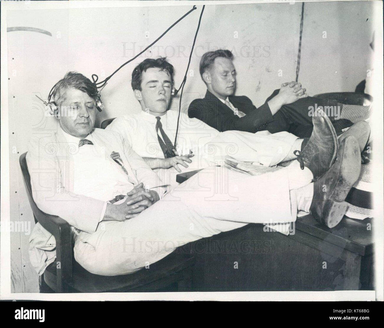 This image captures the exhaustion of clerks during the all-night ...