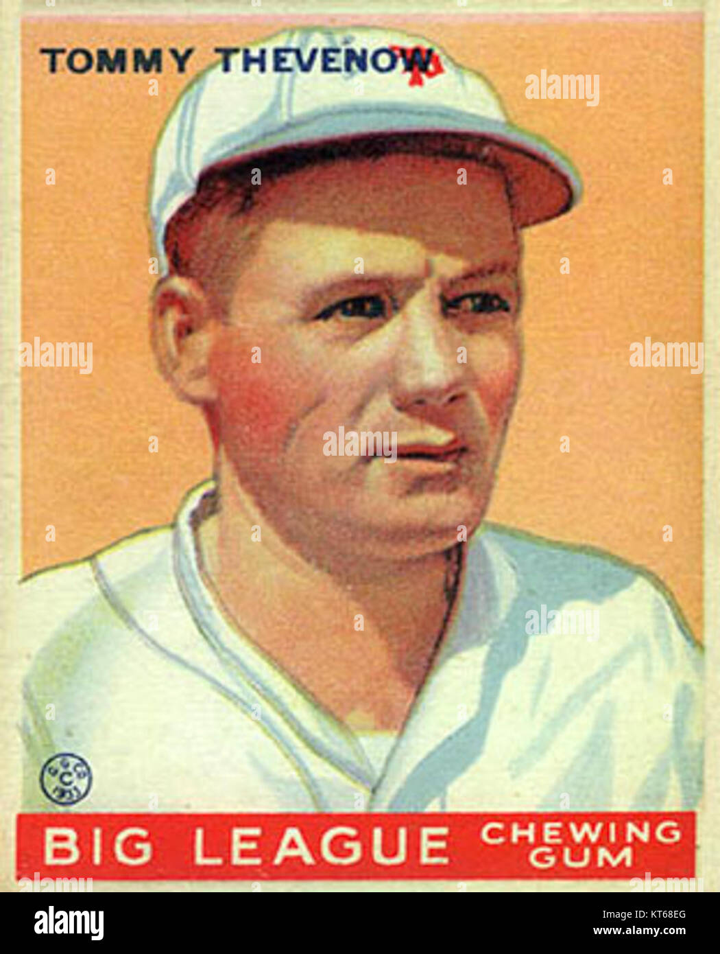 The Tommy Thevenow Goudey card is a vintage baseball trading card from ...