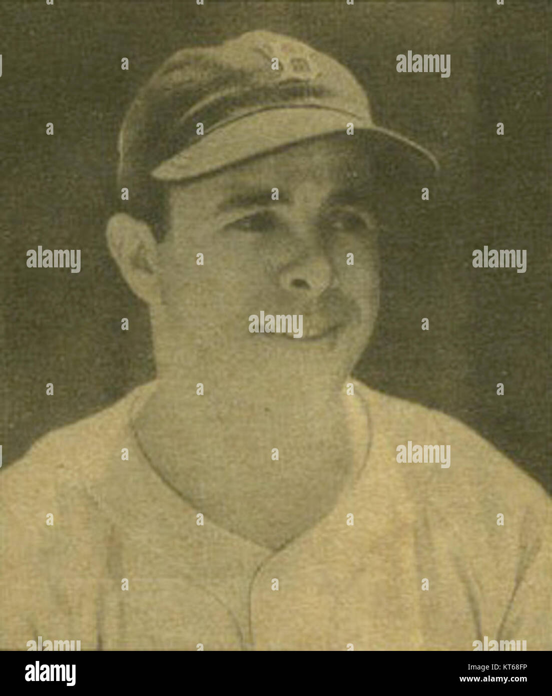 Photograph of Tom Carey, a baseball player from 1940, captured in a ...