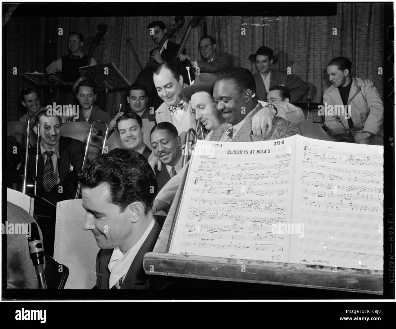 This portrait features a group of jazz musiciansâ€”Brick Fleagle ...