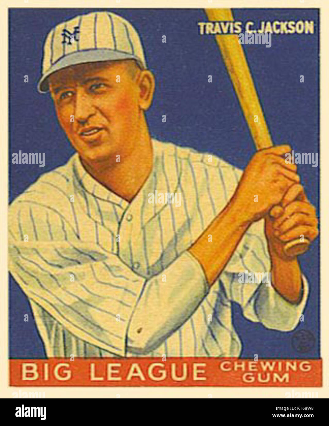 A rare Travis Jackson Goudey card, known for its historical value in ...