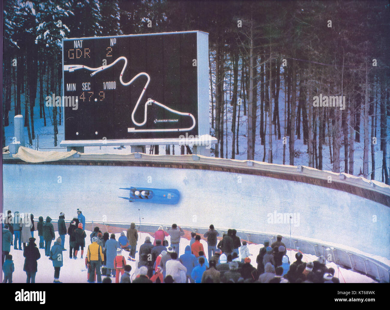 Trebevic Track 1983 DDR Stock Photo - Alamy