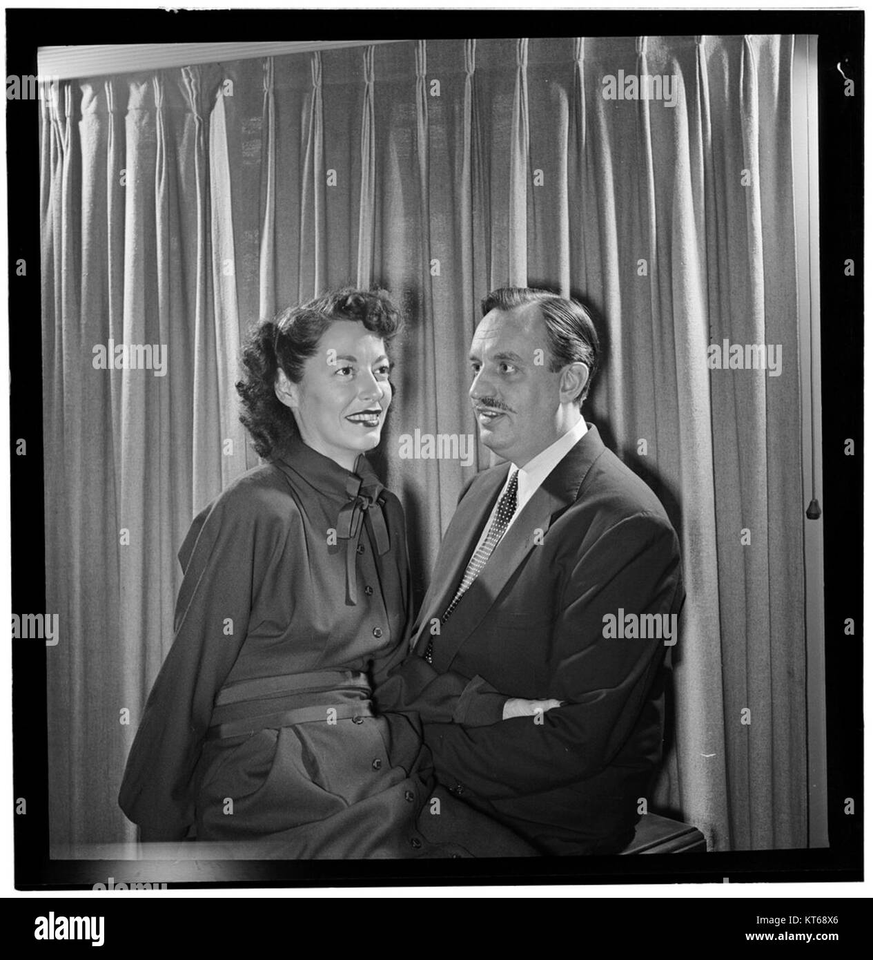 This portrait captures Brick Fleagle and Mrs. Brick Fleagle in New York ...