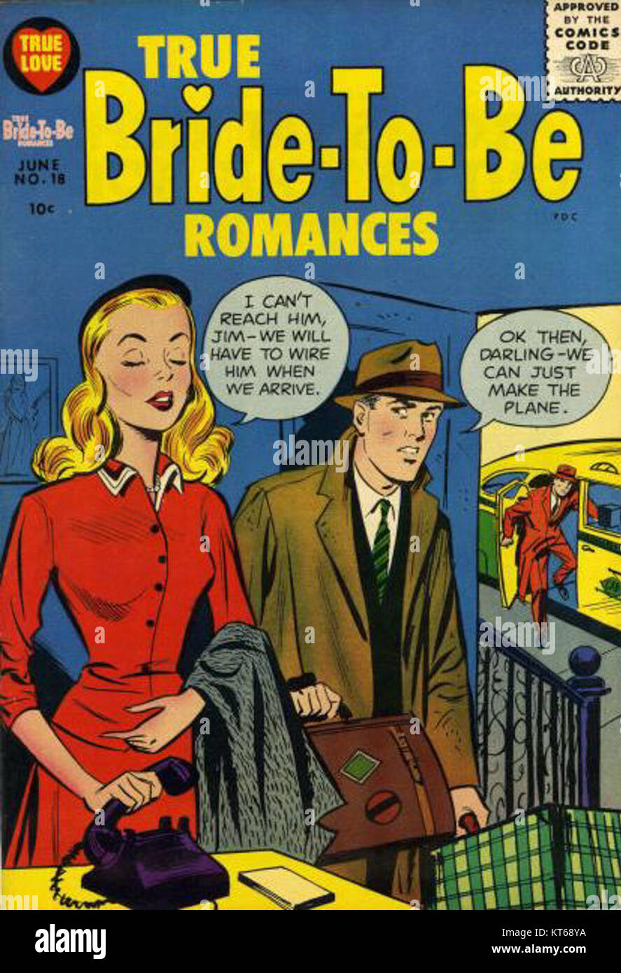 True Bride-to-Be Romances No. 18, published in 1956, is a vintage comic ...