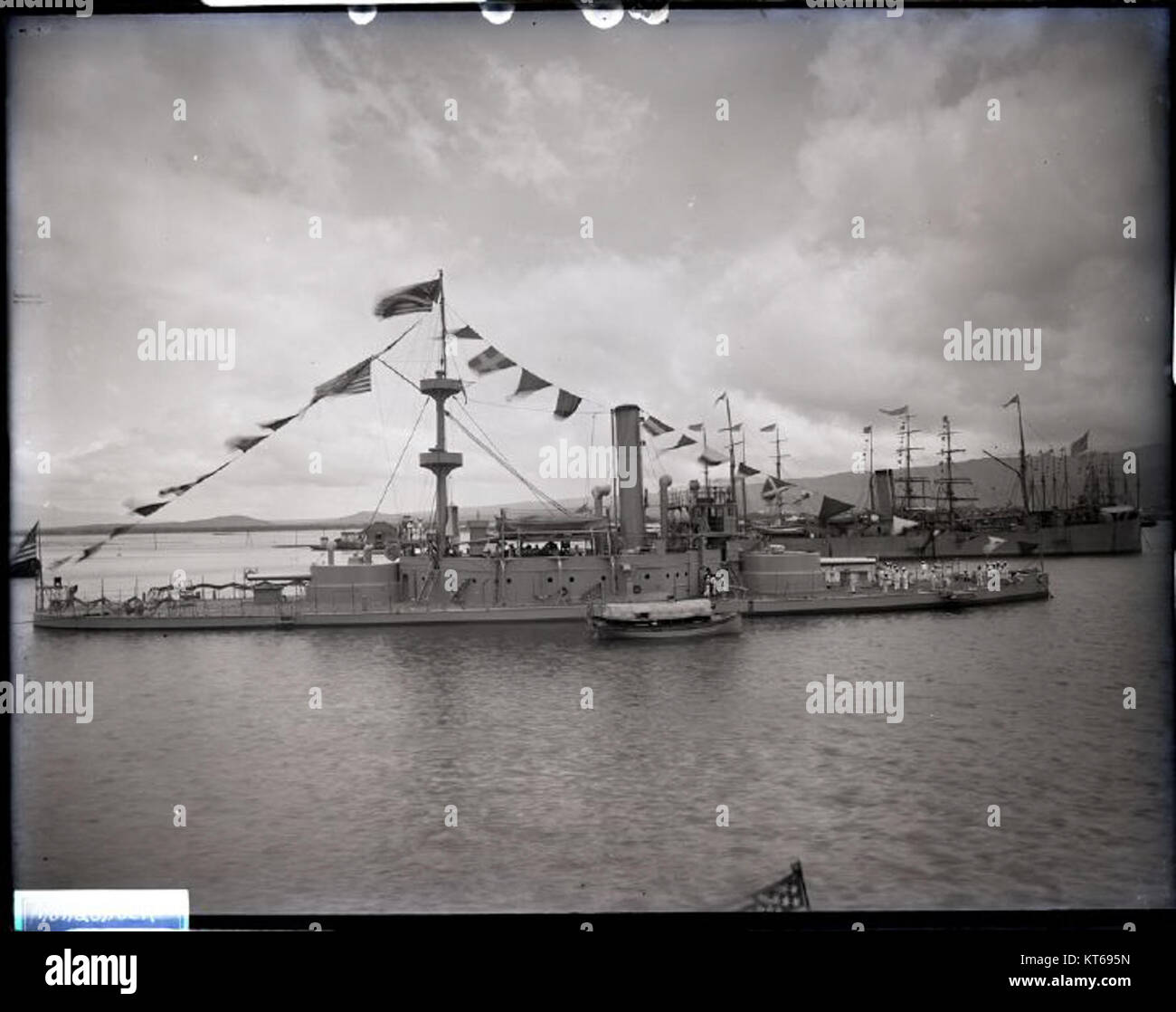 U.S.S. Monadnock Honolulu Harbor sec6 no324 0001 photograph by Brother ...