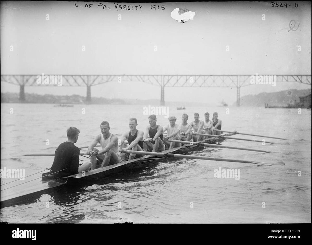 A photograph depicting the University of Pennsylvania varsity team in ...