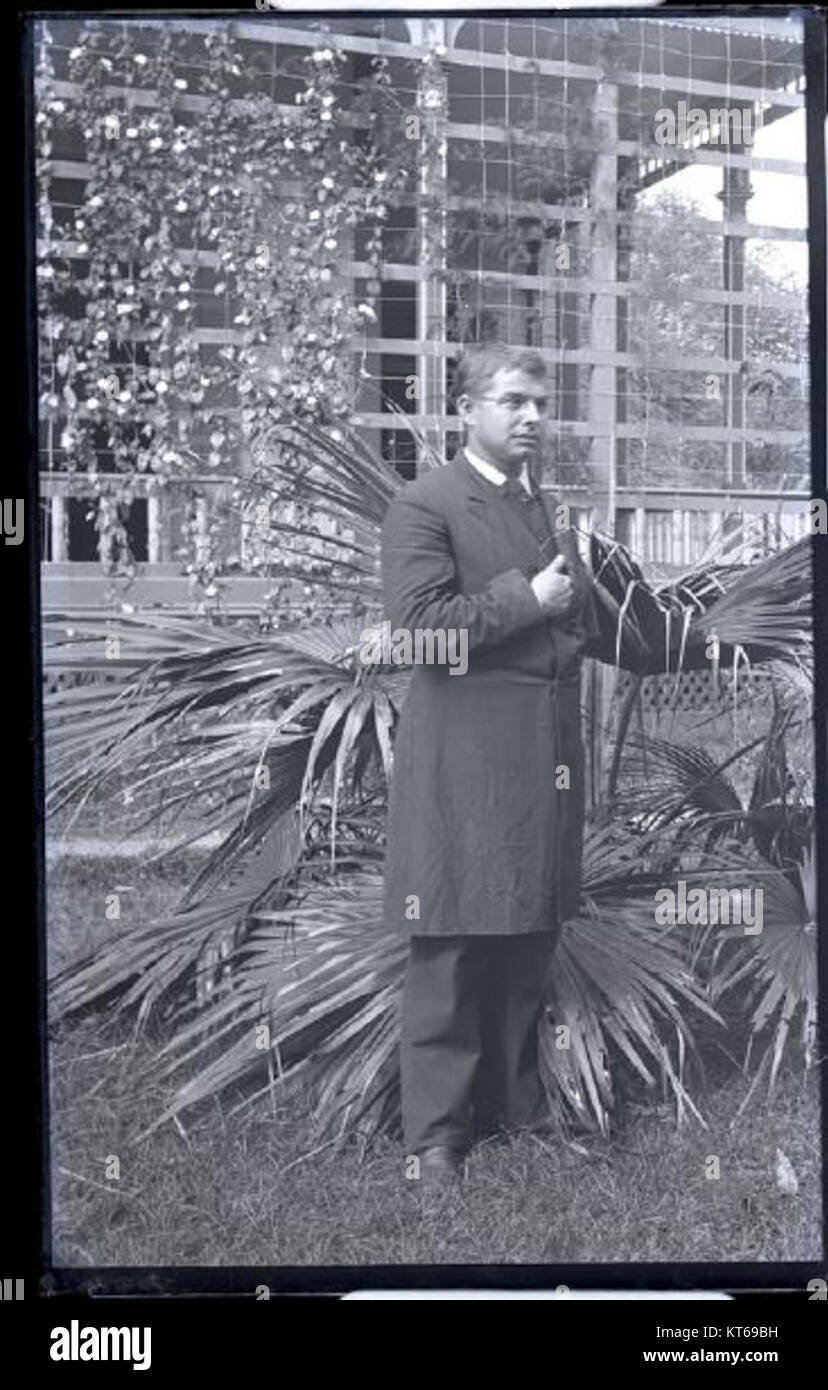 This photograph, taken by Brother Bertram, features an unidentified ...