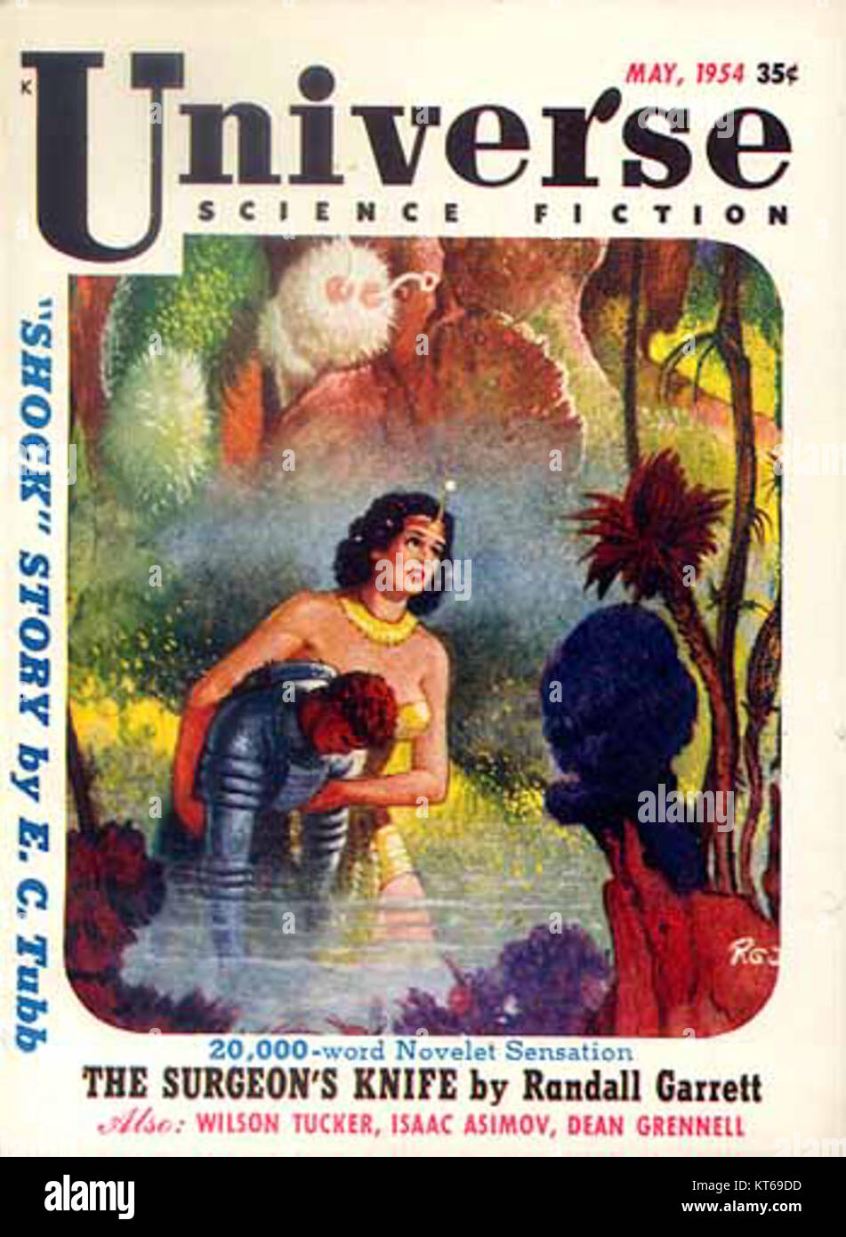 This 1954 edition of *Universe Science Fiction* magazine features ...
