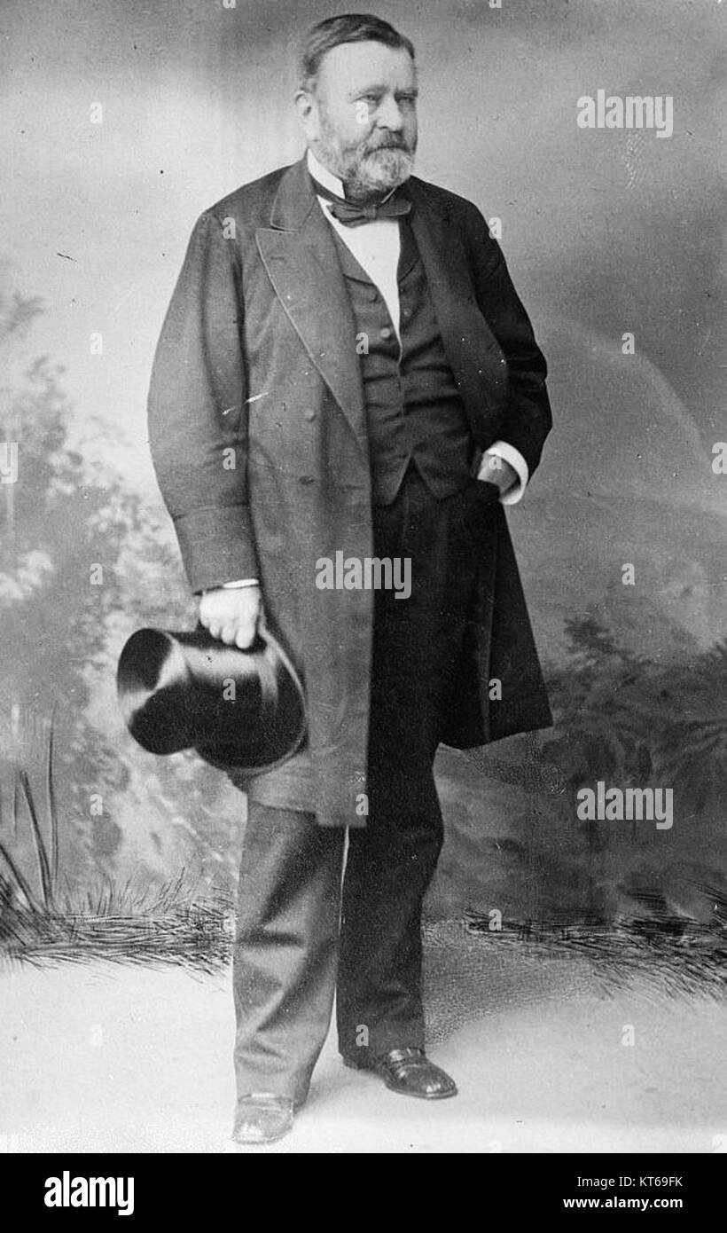 This image shows Ulysses S. Grant, the 18th President of the United ...