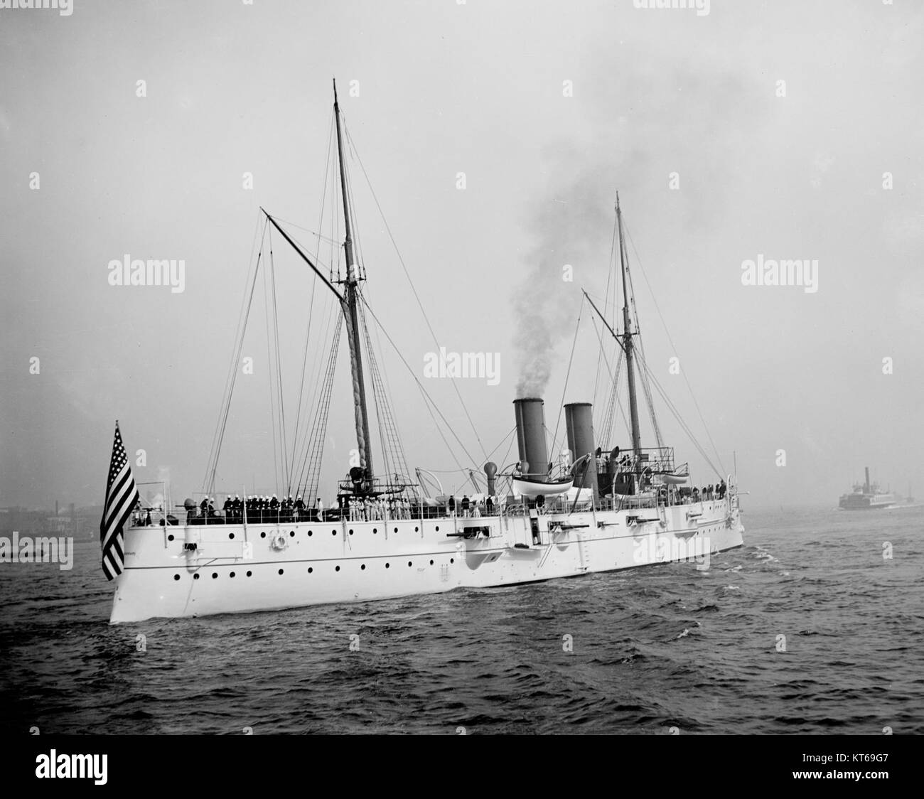 The USS Cincinnati was a US Navy ship, with this image showing a ...