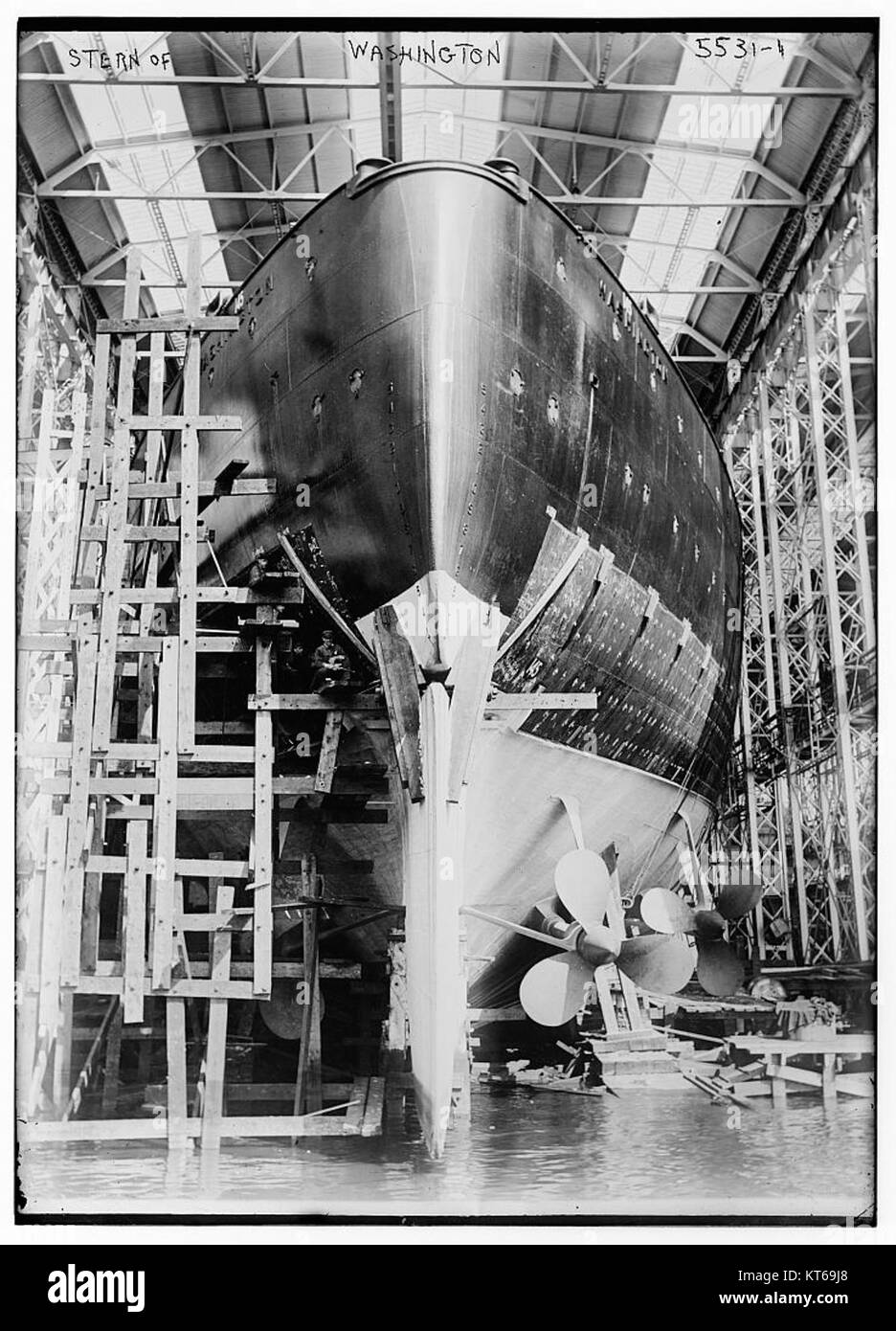 American battleship washington hi-res stock photography and images - Alamy