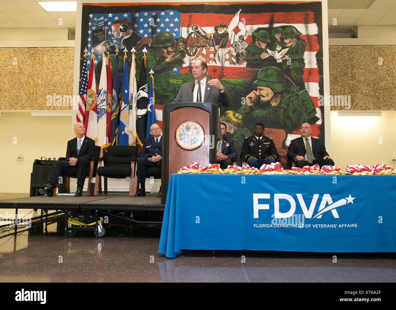An image capturing a Veterans Award Ceremony, honoring individuals for ...