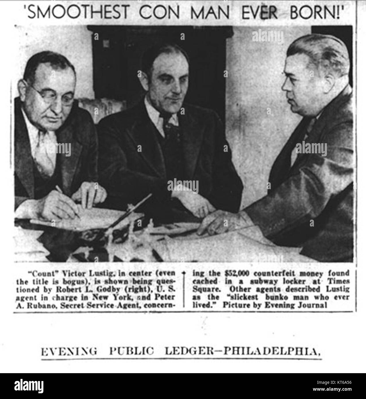 Victor Lustig was a Czech-born con artist in the early 20th century ...