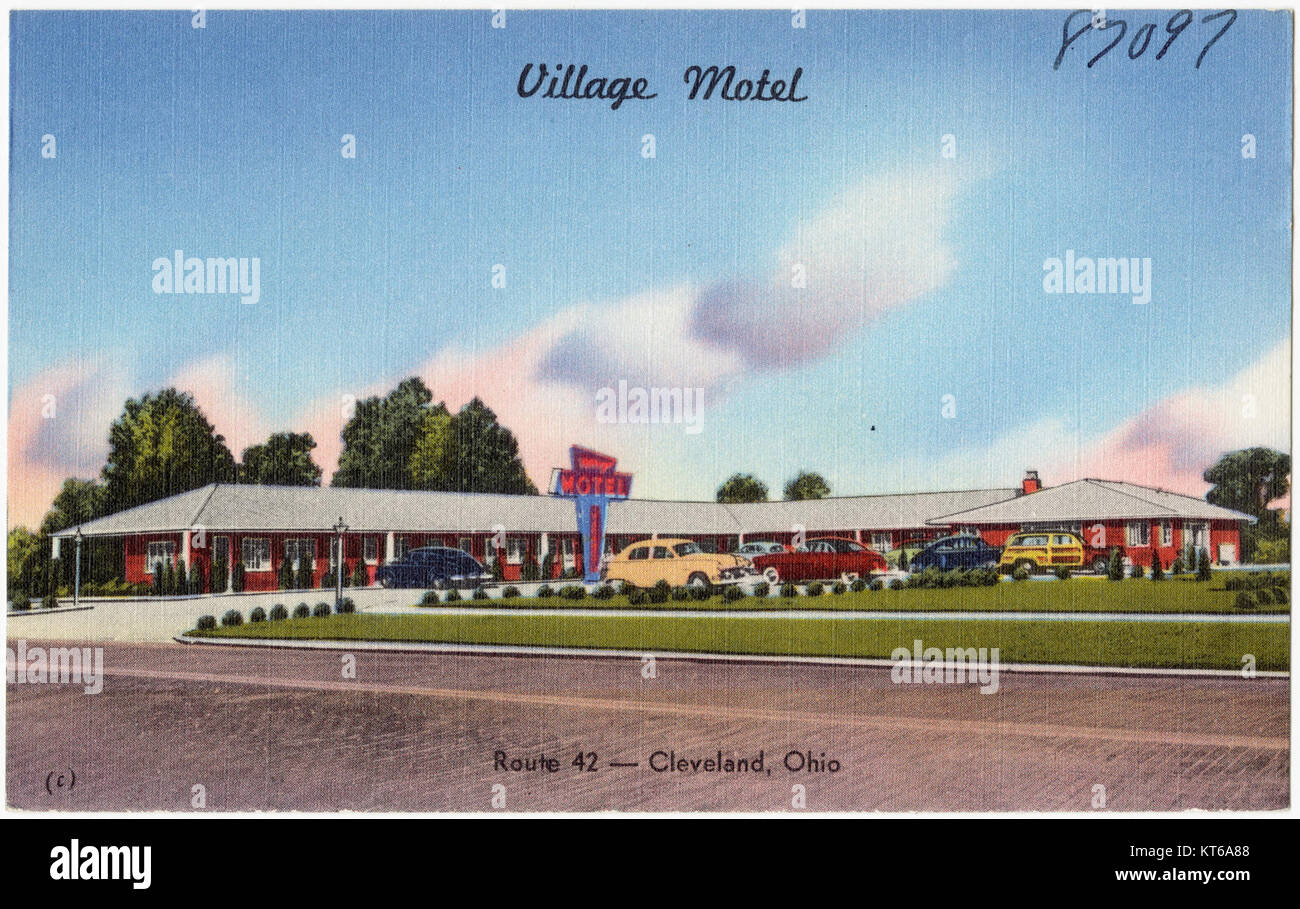 The Village Motel, located along Route 42 in Cleveland, Ohio, is a ...